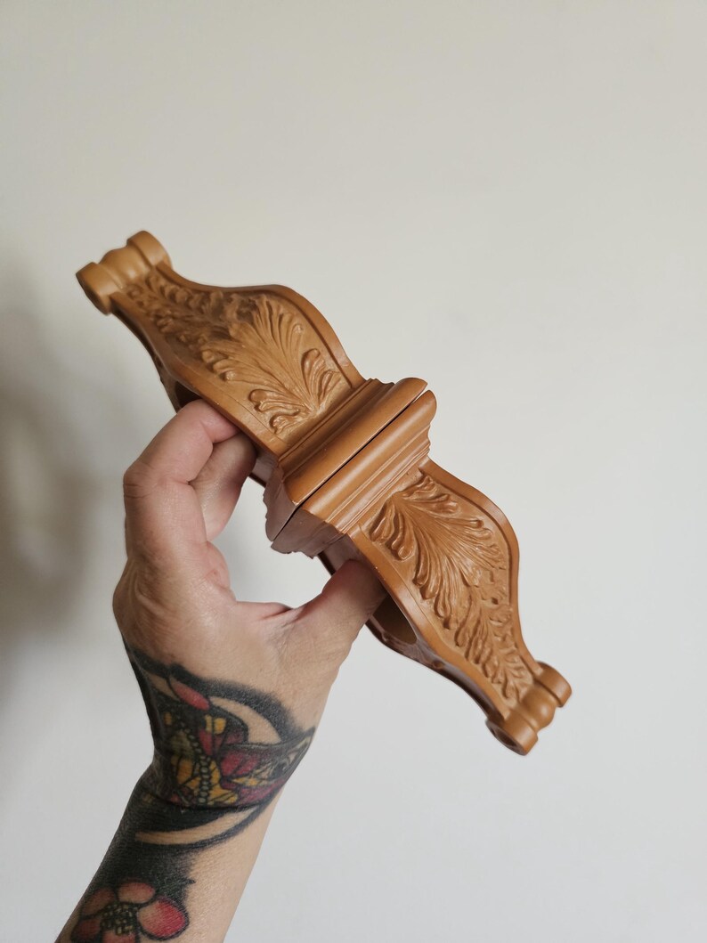 Vintage Baroque Resin Corbels: Farmhouse Swag Holders - Pair - Located ...