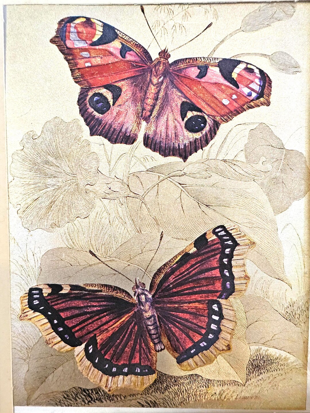 Vintage Dufex Foil Art Print / Vintage Butterly Art / Metallic Art ...