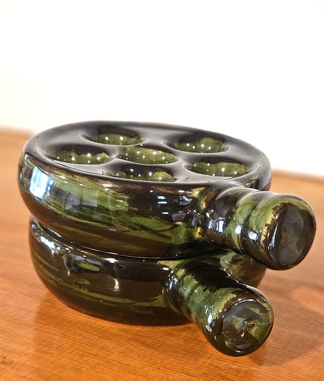 Vintage Escargot Dishes - MCM Snail Mushroom Serving Dishes - Set of 2 ...