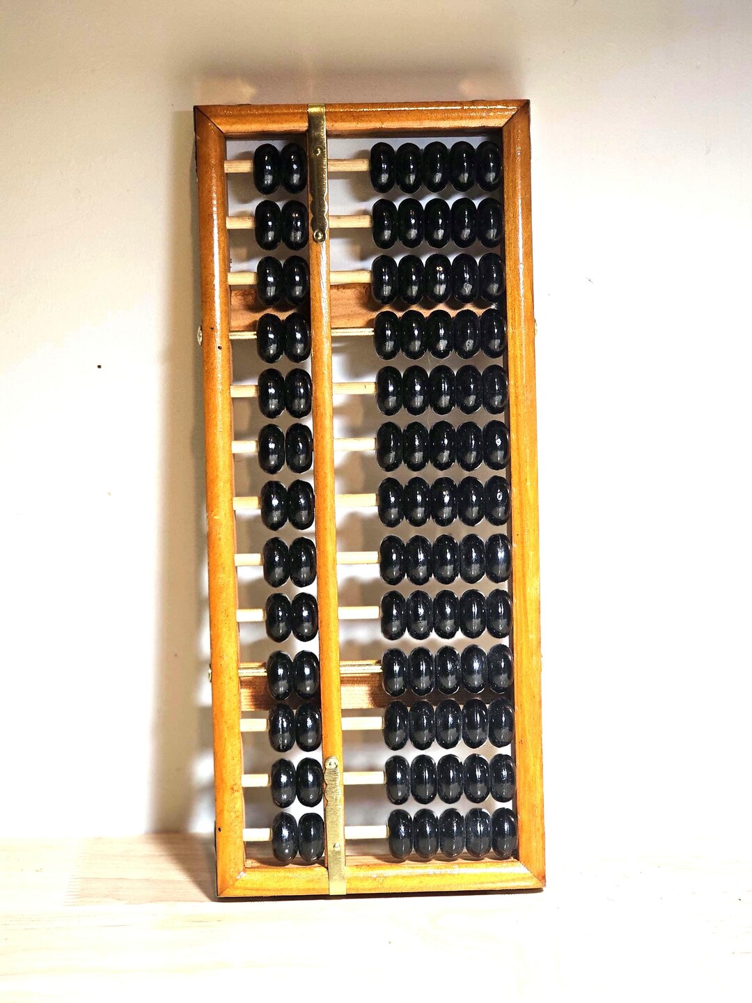 Vintage Chinese ABACUS / Wooden and Brass Abacus / 13 Row Abacus - Etsy