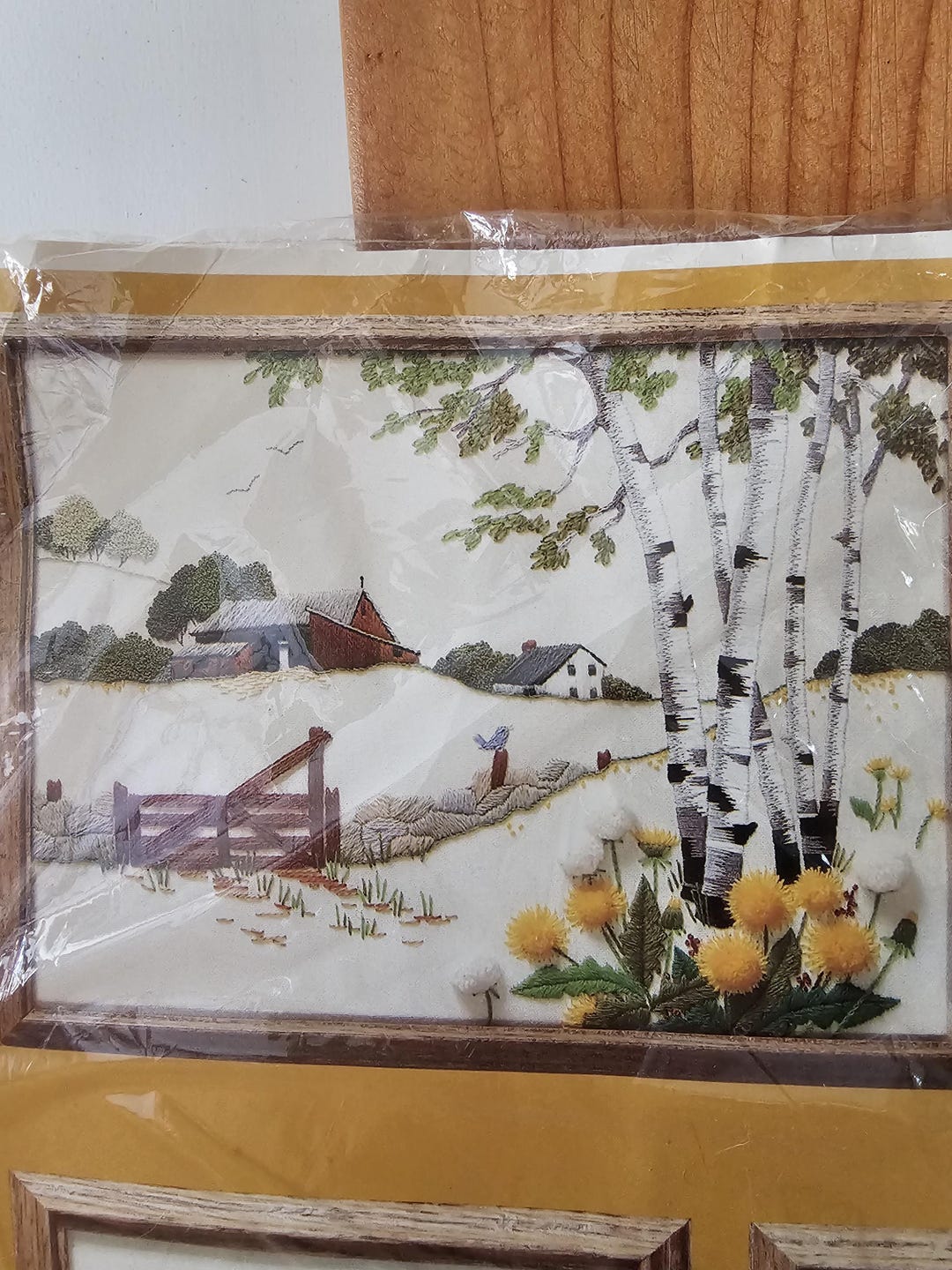 Vintage 70s Embroidery Kit, Vintage Craft Supplies, Embroidery Art ...
