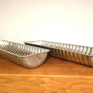 Pair of Vintage German Bread Pans, Scandinavian Bread Pan, Moravian ...