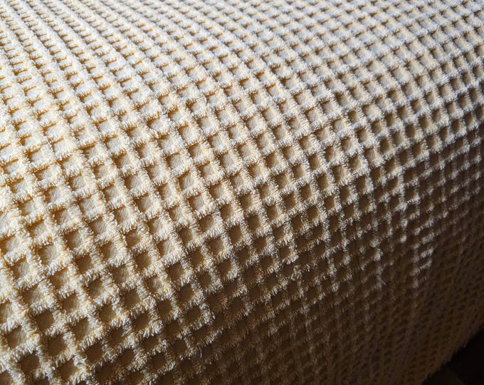 Rare Vintage Chenille Double Bedspread by Ranella, Vintage Peach Mango ...