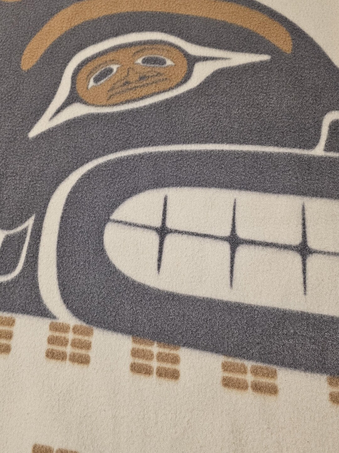 First Nations Killer Whale Orca Fleece Blanket - 62''x85'' - Etsy