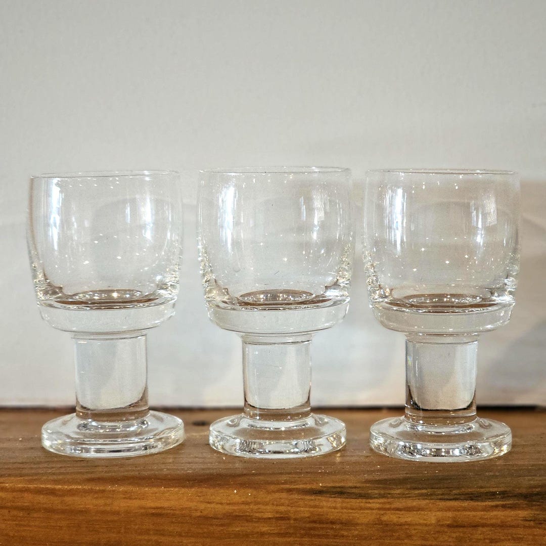 Vintage Port Glasses, Cordial Glasses, Schnapps Glasses, 1970s MCM Bar ...