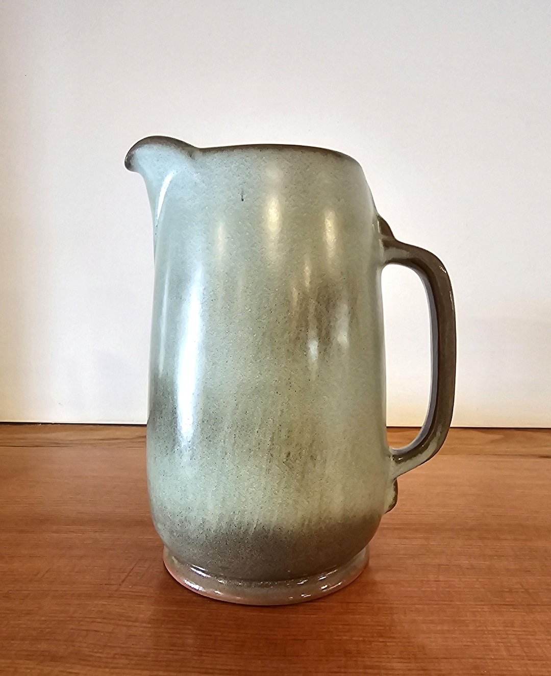 Vintage Frankoma Prairie Blue Pitcher - Studio Ceramic Pottery - Large ...
