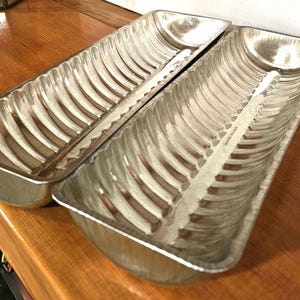 Pair of Vintage German Bread Pans, Scandinavian Bread Pan, Moravian ...