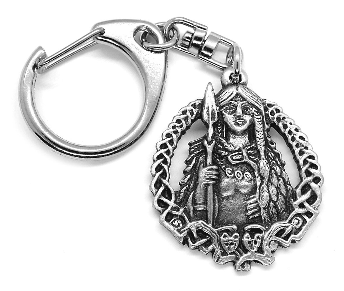 Freya Goddess of Love and Fertility Viking Push Gate Keyring | Etsy