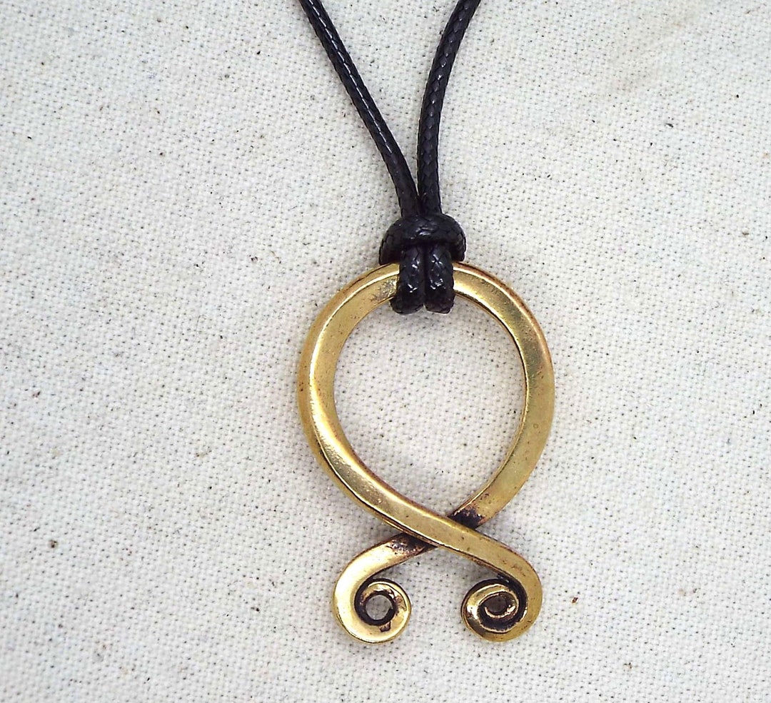 Viking Troll Cross Bronze Odal Rune Pendant odinist - Etsy UK