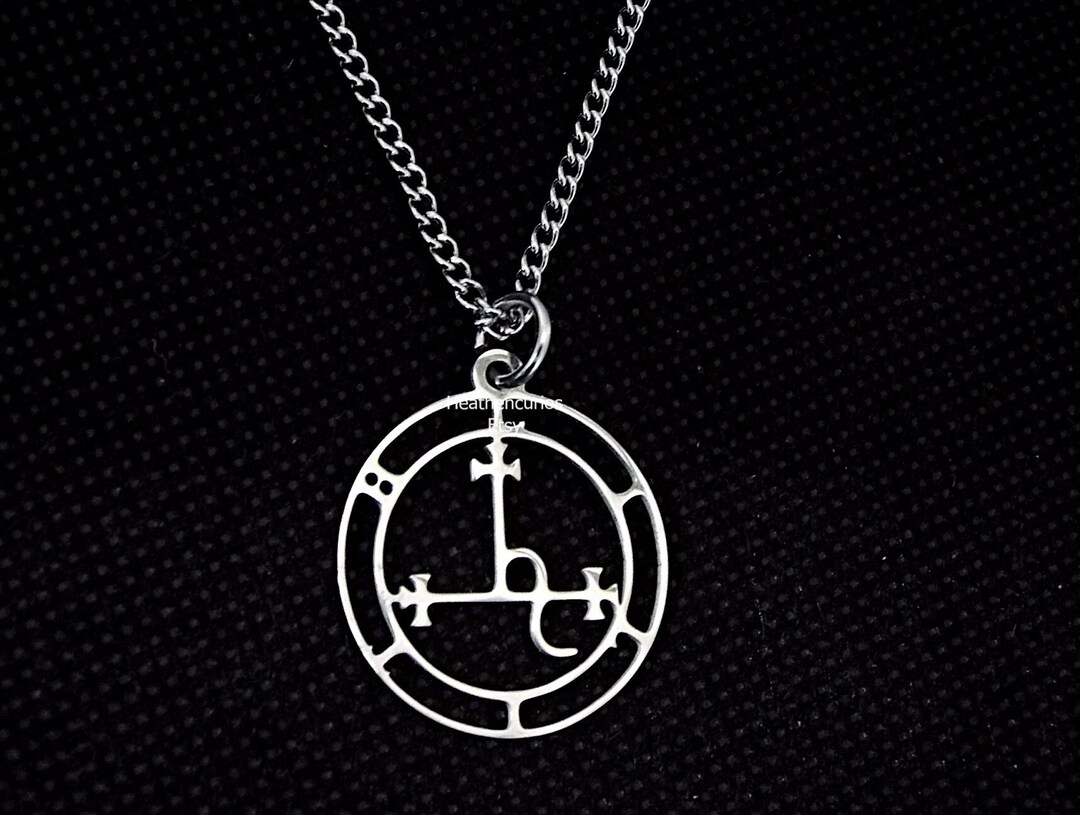 Lilith Sigil Seal Goddess of Night Occult Pendant Necklace Chain and ...