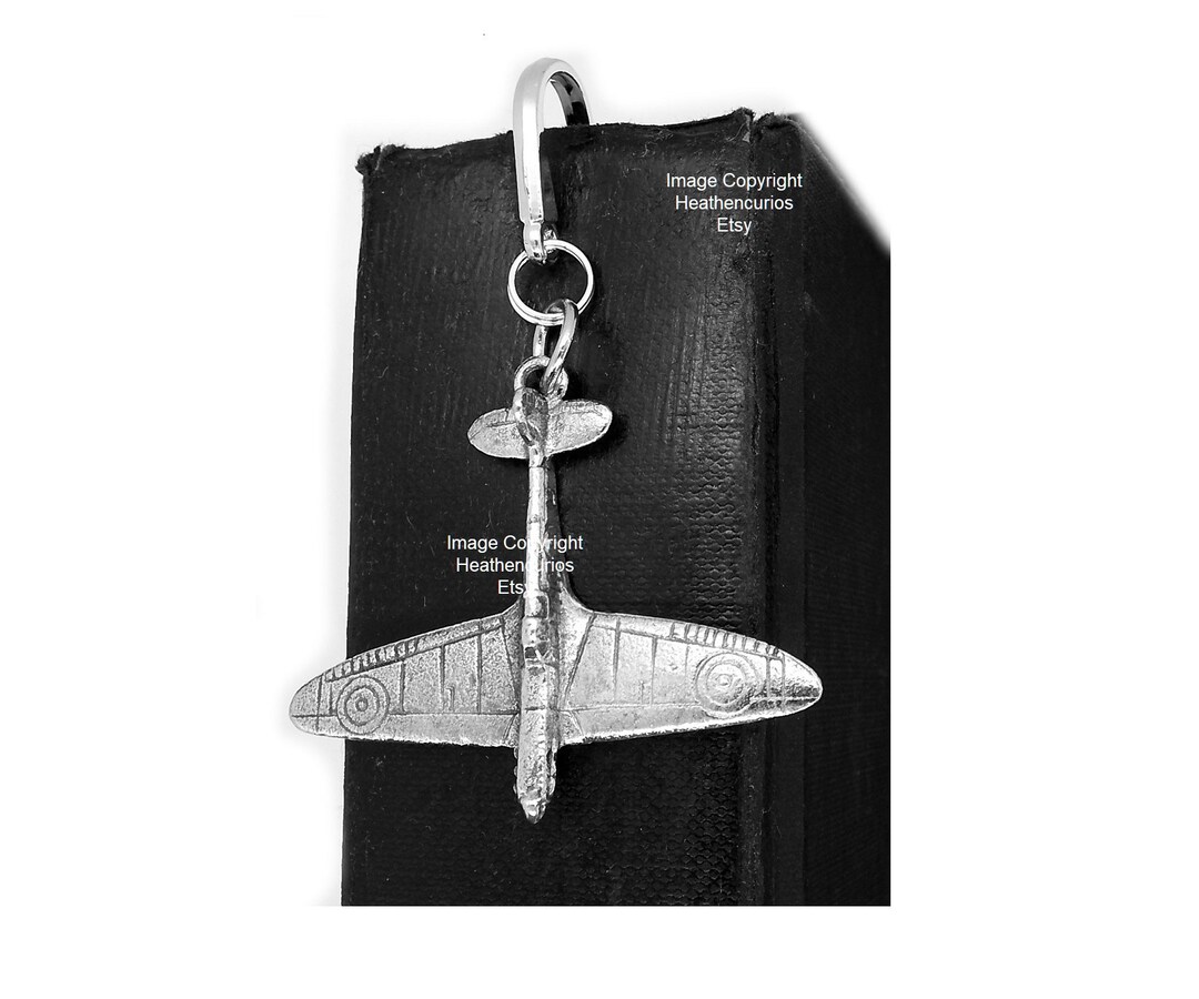 Spitfire Fighter WW2 Aircraft Aeroplane Bookmark in Organza Pouch - Etsy UK