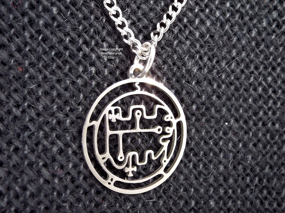 Stolas Demon Seal Pendant occult Goetia Sigil of Astronomy, Herbs ...