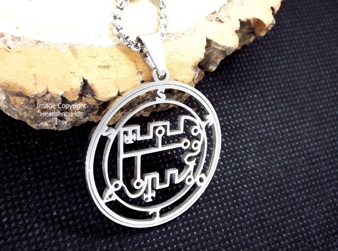 Stolas Demon Seal Pendant occult Goetia Sigil Herbs Stones - Etsy UK