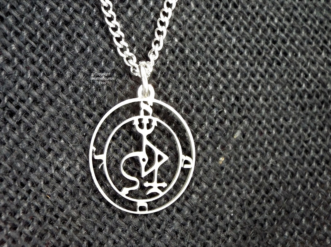 Archangel Samael Sigil (hebrew Version) Seal Pendant - Etsy