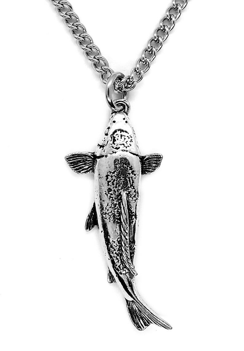 Koi Carp Fish Pendant with Chain Necklace in Gift Pouch | Etsy