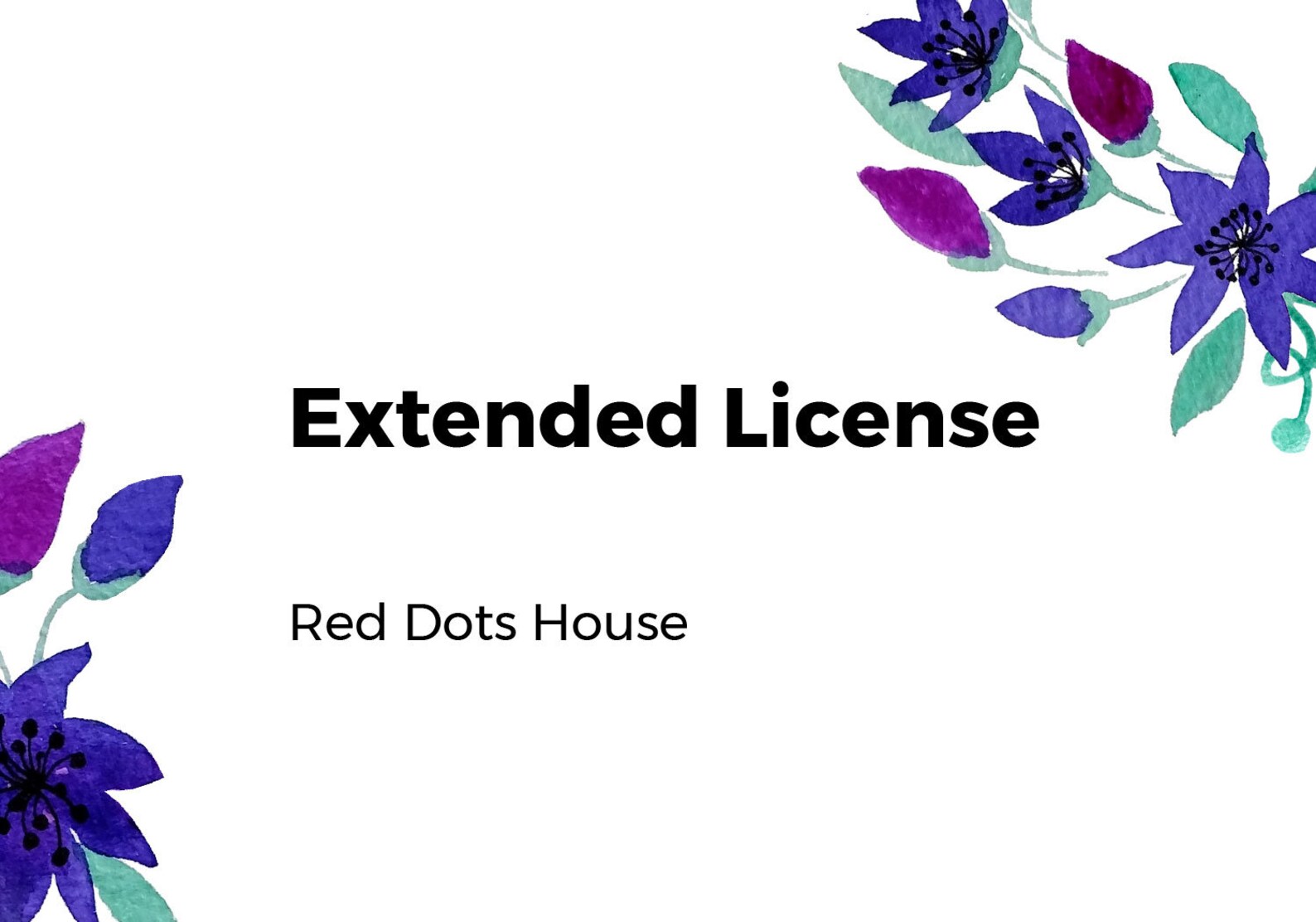 Extended License, Digital Clipart Extended License, Pattern Extended ...