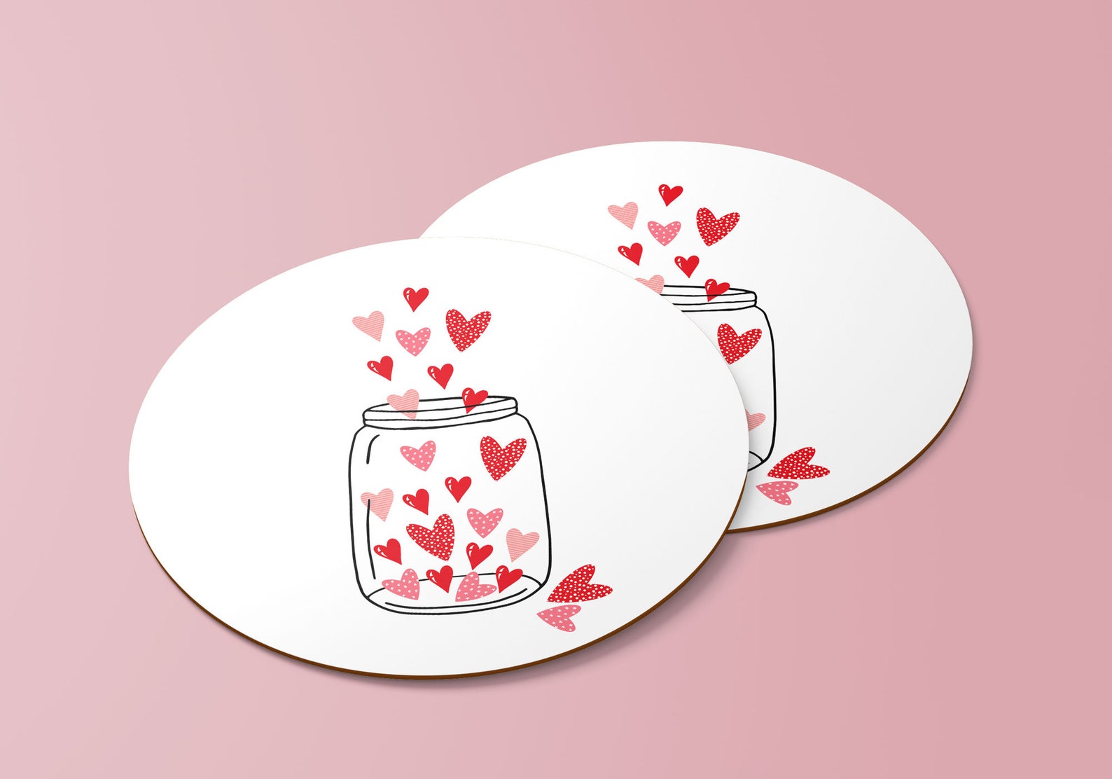 Mason Jar of Hearts Clipart, Love Hearts, Valentine's Day, Love ...