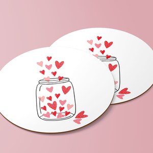 Mason Jar of Hearts Clipart, Love Hearts, Valentine's Day, Love ...