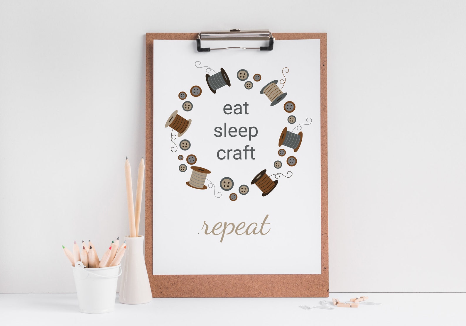 Eat Sleep Craft Repeat. Craft Printable. Sewing Quilting Quote - Etsy
