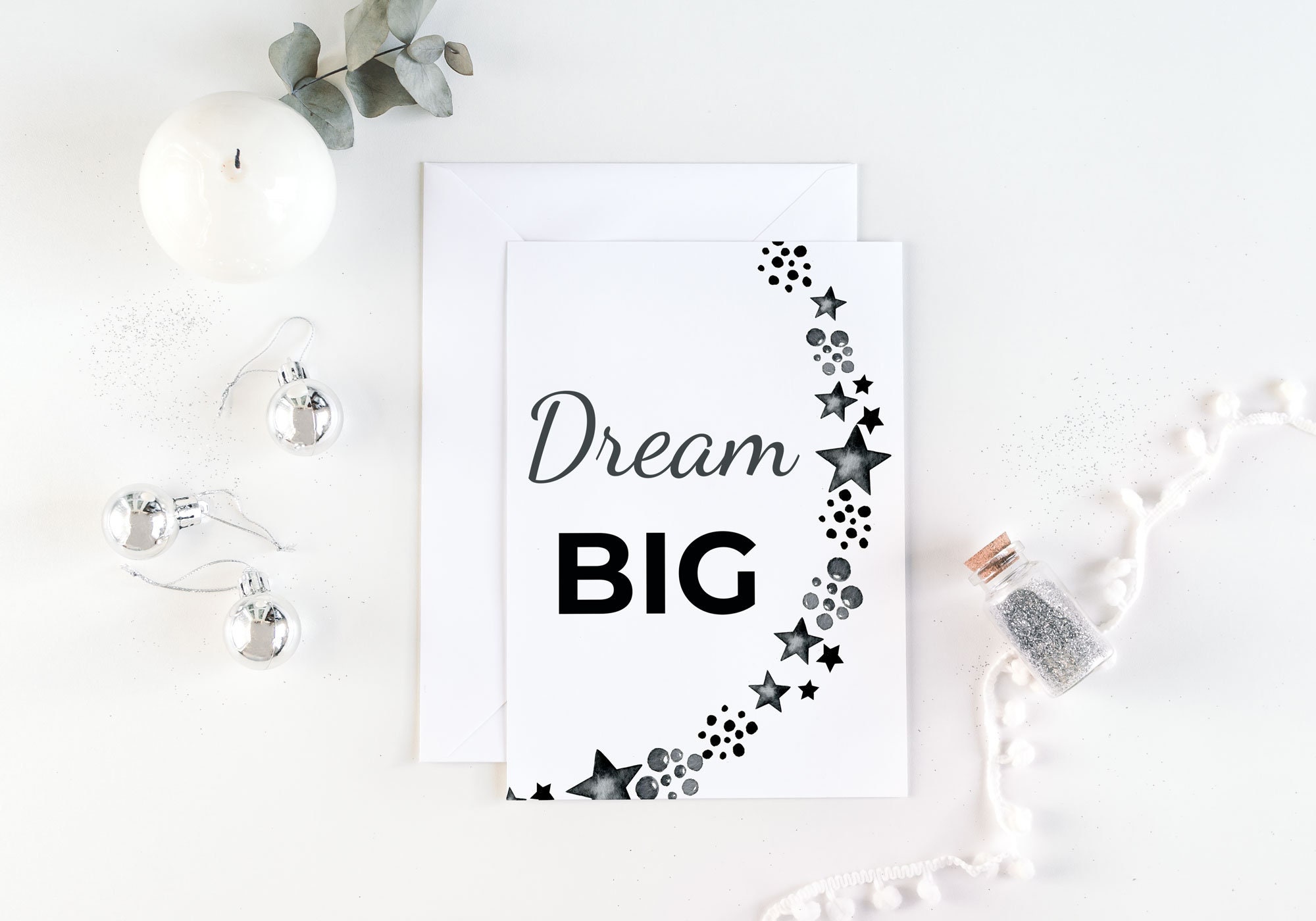 Stars and Bubbles Wreath. Watercolor Clipart. Christmas Wreath, Frame ...