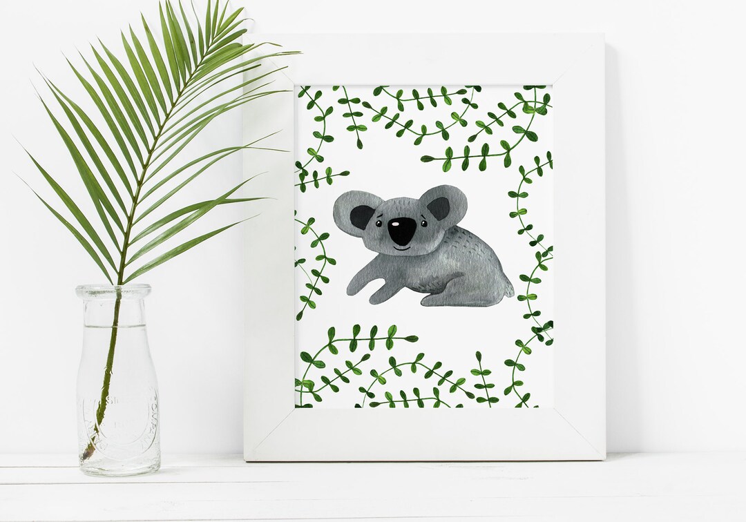 Baby Koala Printable. Nursery Wall Decor. Australian Animal Print ...