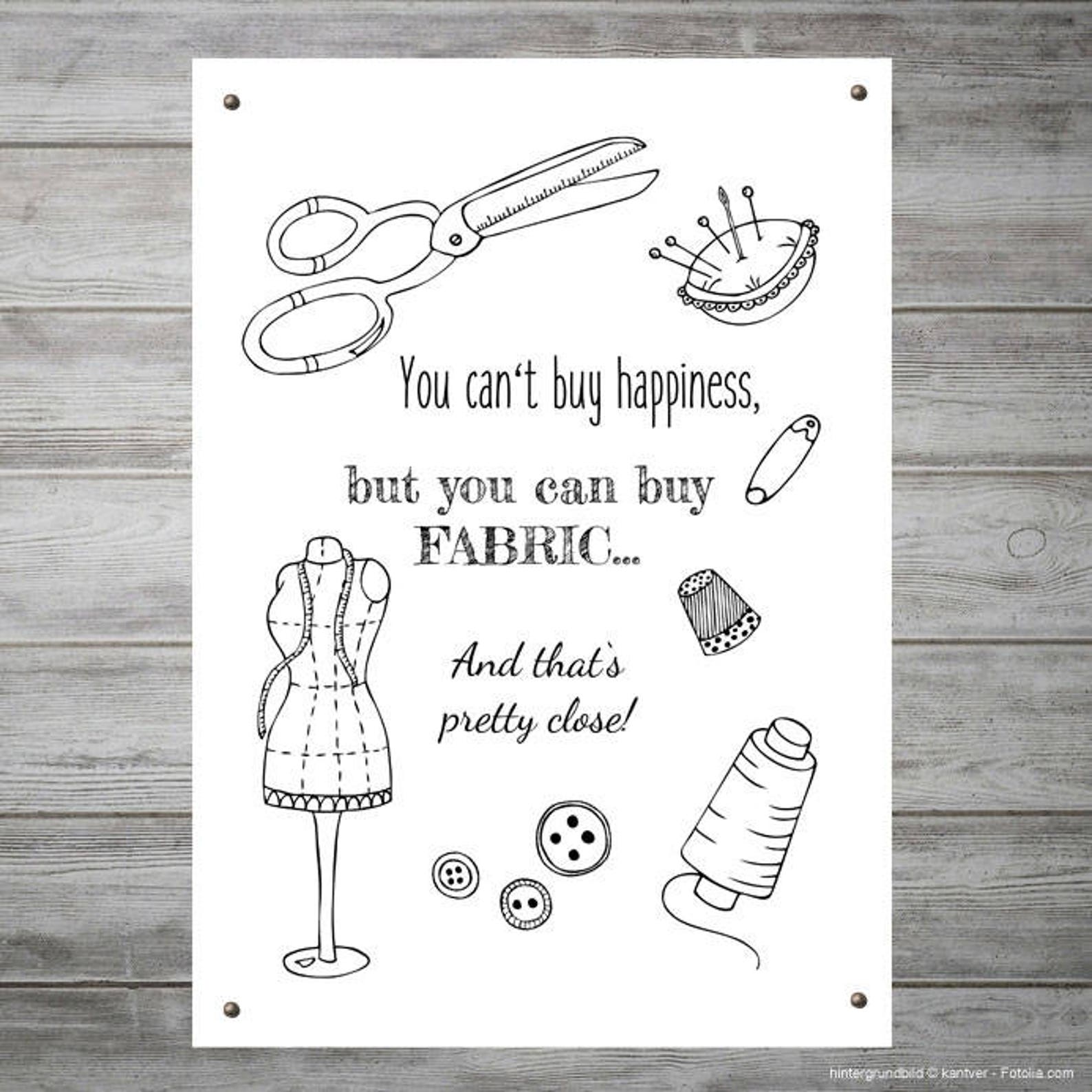 Sewing Room Digital Printable Printable Sewing Poster Sewing - Etsy