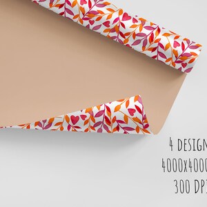 Fall Watercolor Digital Paper. Thanksgiving Paper, Pumpkins Design ...