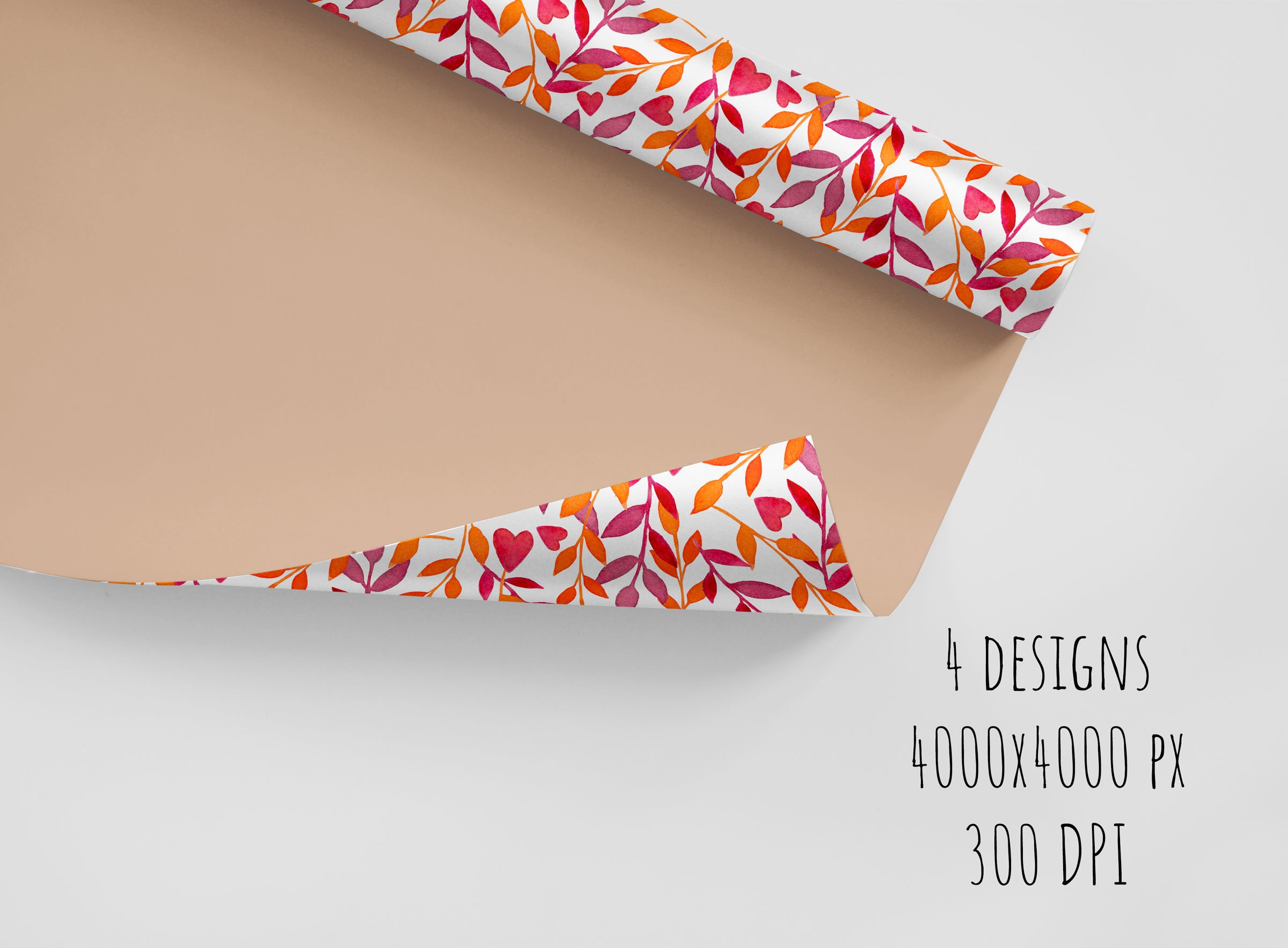 Fall Watercolor Digital Paper. Thanksgiving Paper, Pumpkins Design ...