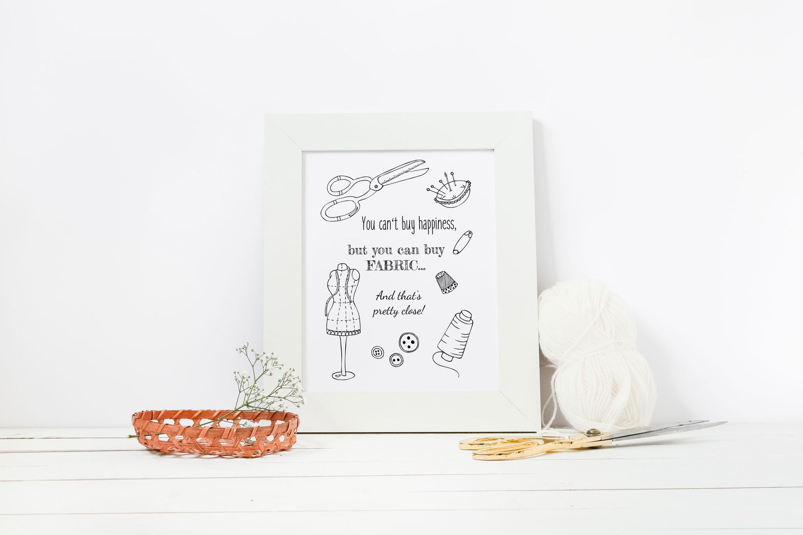 Sewing Room Digital Printable Printable Sewing Poster Sewing - Etsy