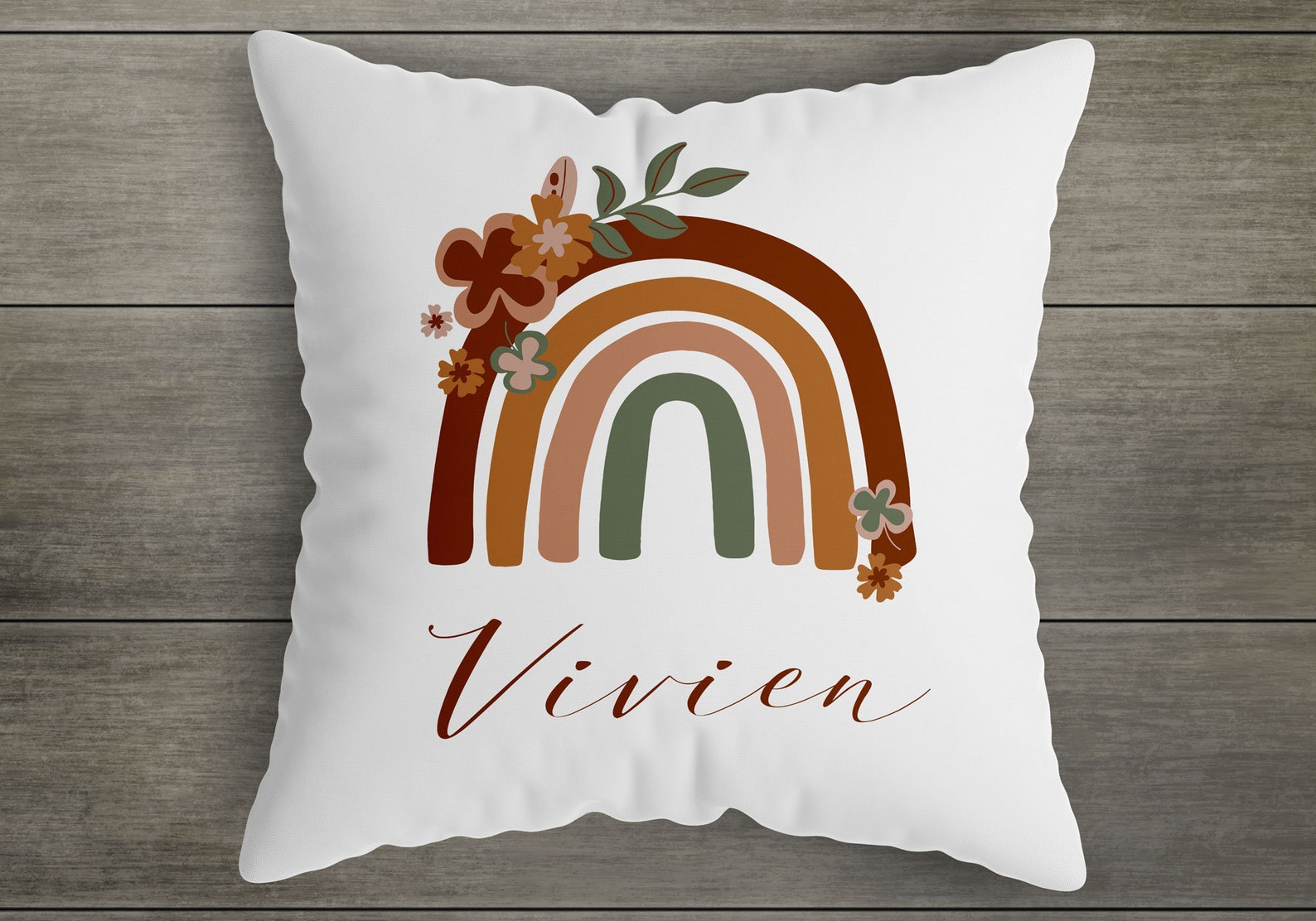 Boho Rainbow Floral Clipart Set, Natural Colors (instant Download) - Etsy