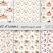 Fall Dreams Digital Papers. Set of 6 Watercolor Autumn Designs With ...