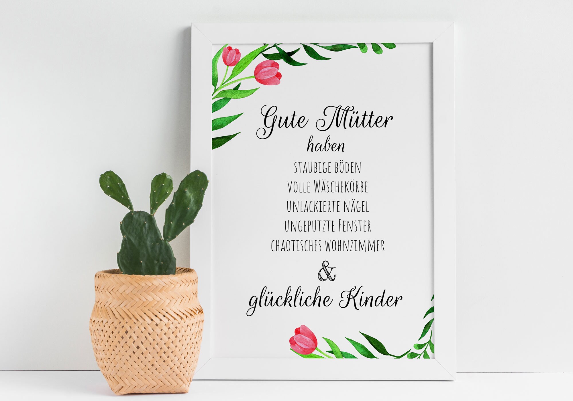 Gute Mütter Poster. Gift for Mothers Day in German. Funny Quote ...