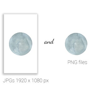 Watercolor Circles Clipart, Instagram Story Highlight Icons, Watercolor ...