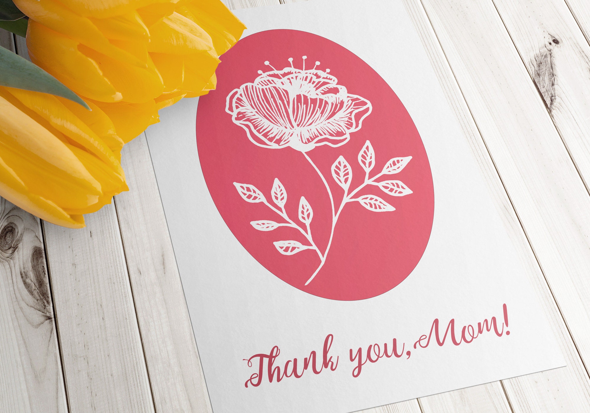 4 Mother's Day Cards. Printable Mothers Day Cardlove You - Etsy