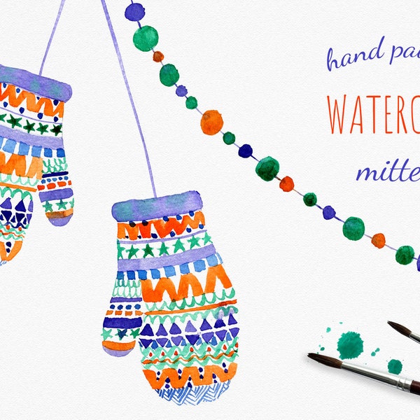 Mittens Clip Art - Etsy