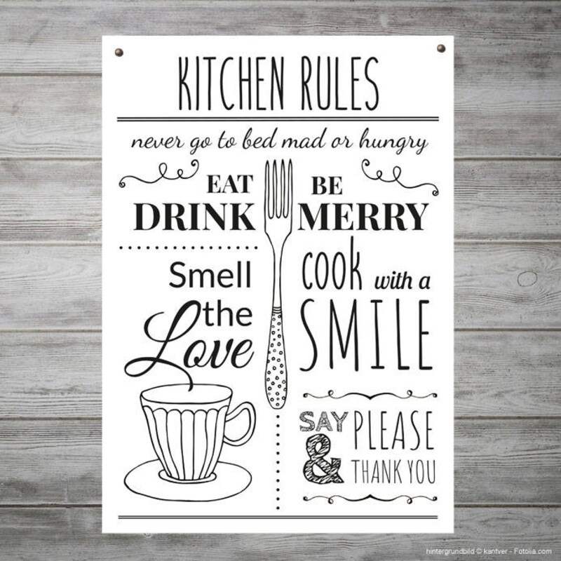 Kitchen Rules - Etsy
