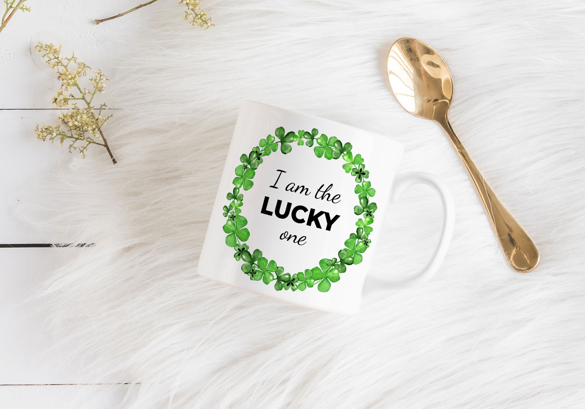 Watercolor Clover and Shamrock Wreath Clipart. St Patricks Day Graphics ...