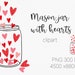 Mason Jar of Hearts Clipart, Love Hearts, Valentine's Day, Love ...