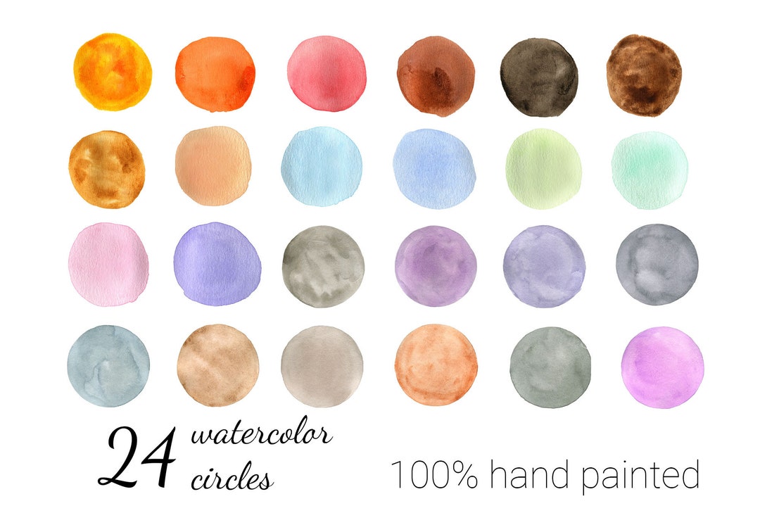 Watercolor Circles Clipart, Instagram Story Highlight Icons, Watercolor ...