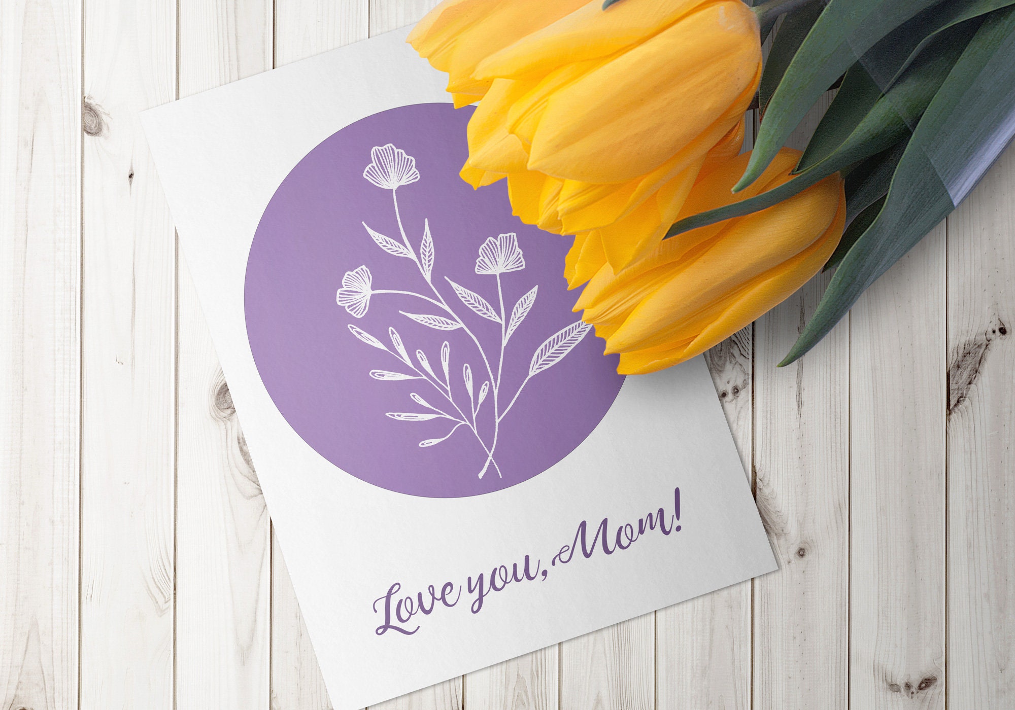 4 Mother's Day Cards. Printable Mothers Day Cardlove You - Etsy