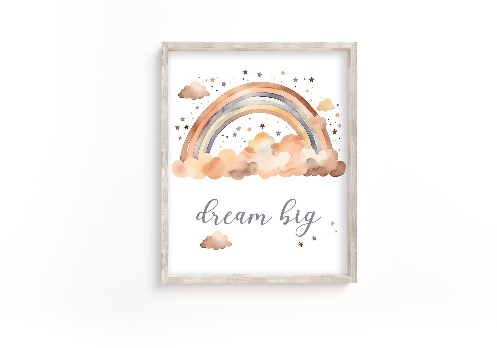 Boho Rainbow, Pastel Colors. Set of 3 Watercolor Rainbows. Nursery ...