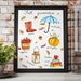 Fall Favorites Clipart Set. Watercolor Fall Elements PNG. Pumpkin ...