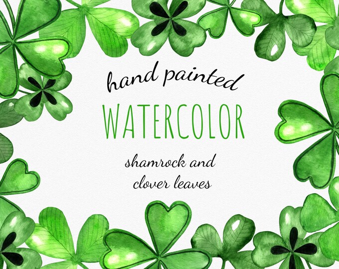 Clover Clipart, St. Patrick's Day Clipart, Shamrock Clipart, Cutest ...