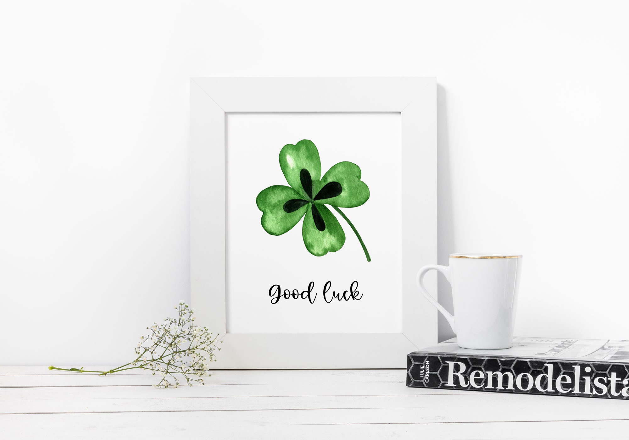 Set of St. Patrick's Watercolor Shamrock Clipart Shamrock - Etsy