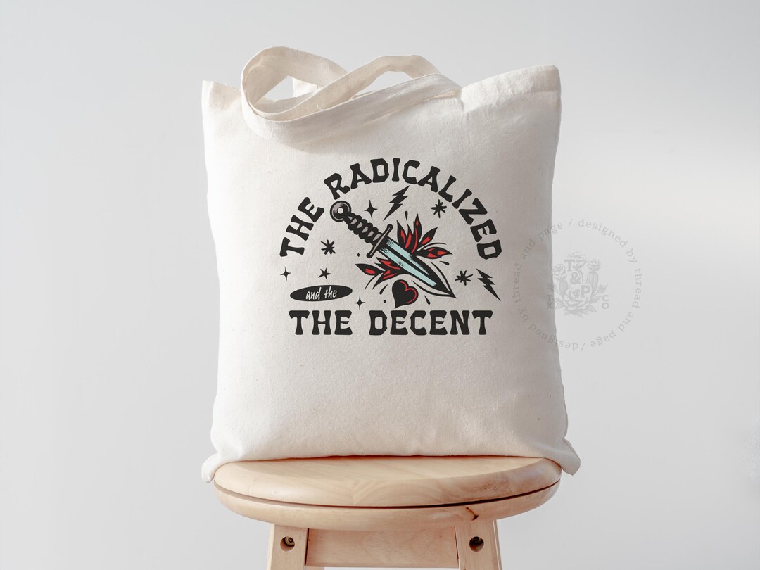 Leftist Tote Bag, Subtle Liberal Book Bag, Anti Trump Political Gifts ...