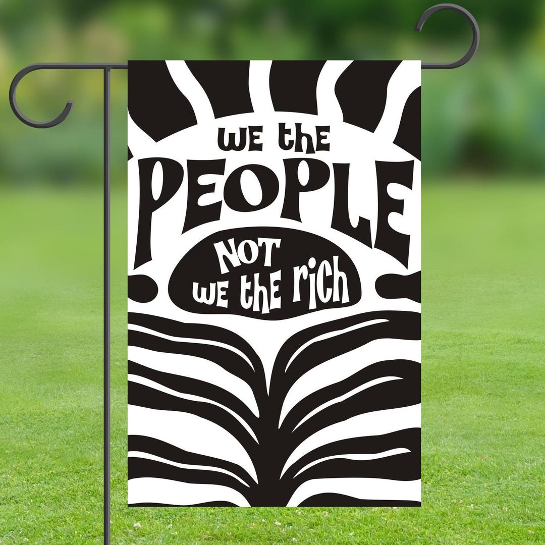 We the People Garden Flag, Subtle Liberal Outdoor Decor, Political Yard ...