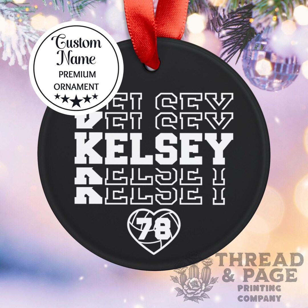 Personalized Volleyball Ornament Volleyball Team From Coach Gift ...