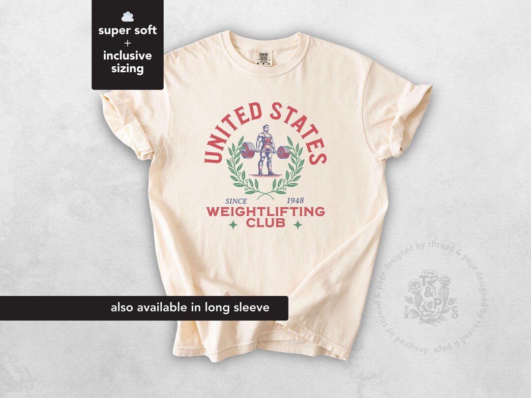 Retro Weightlifter Shirt, Vintage Gym Shirt, Weightlifting T-shirt for ...
