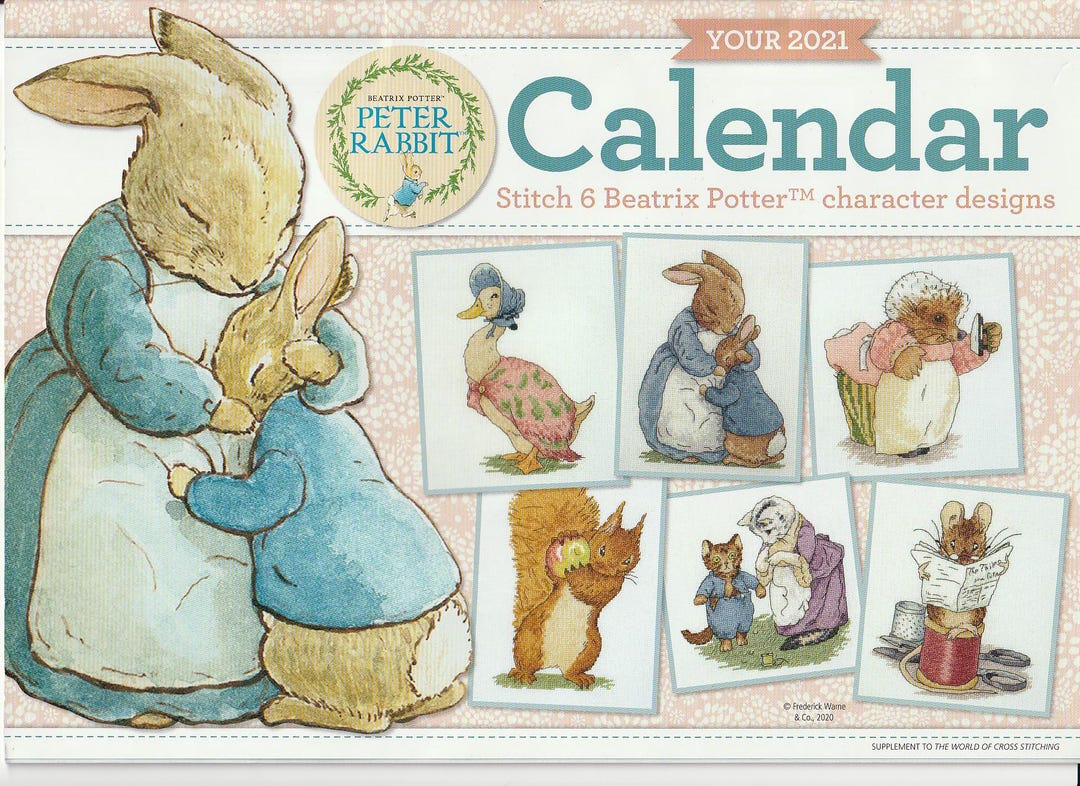 Peter Rabbit Calendar - 2021 - Etsy