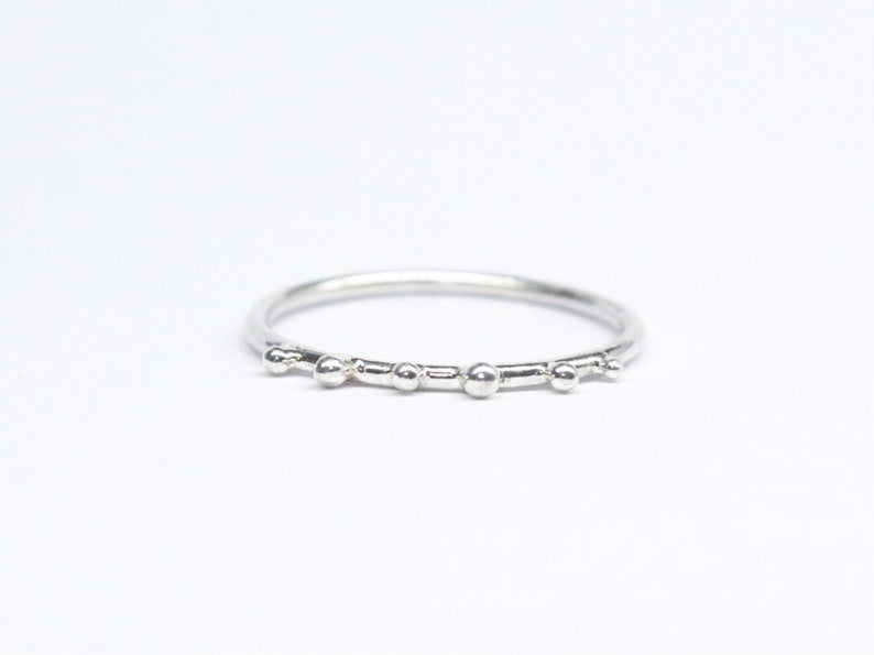 Bubble stacking ring sterling silver | Etsy